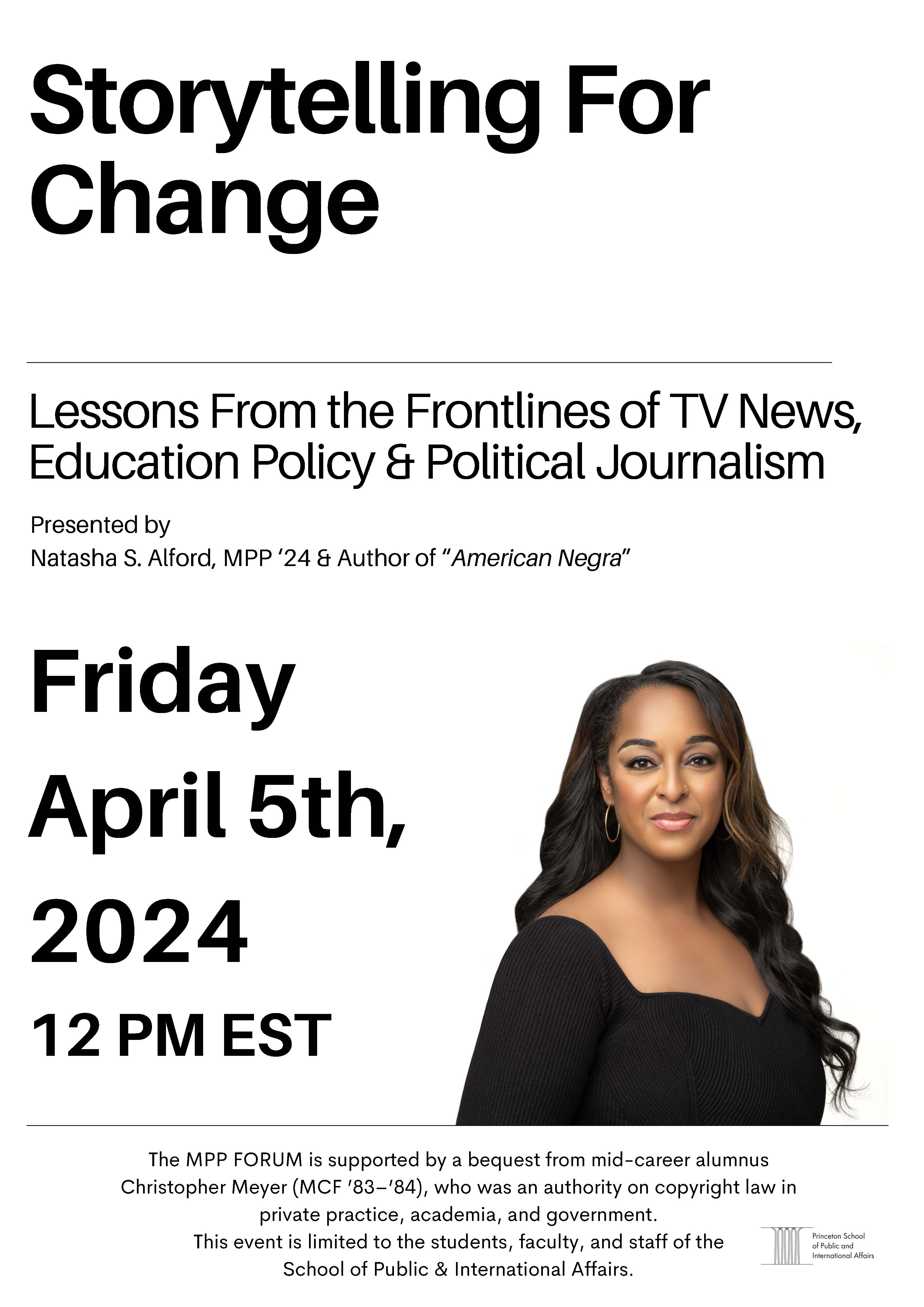 MPP Forum: Storytelling for Change - Lessons from the Frontlines of TV ...